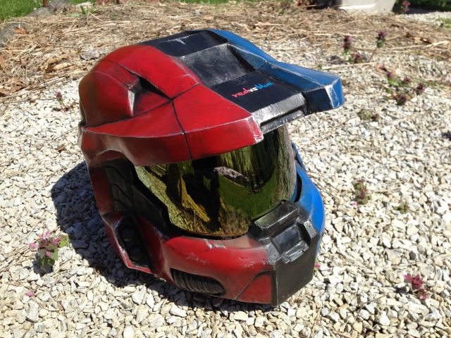 An update on my ongoing Red vs Blue armor : r/cosplayers